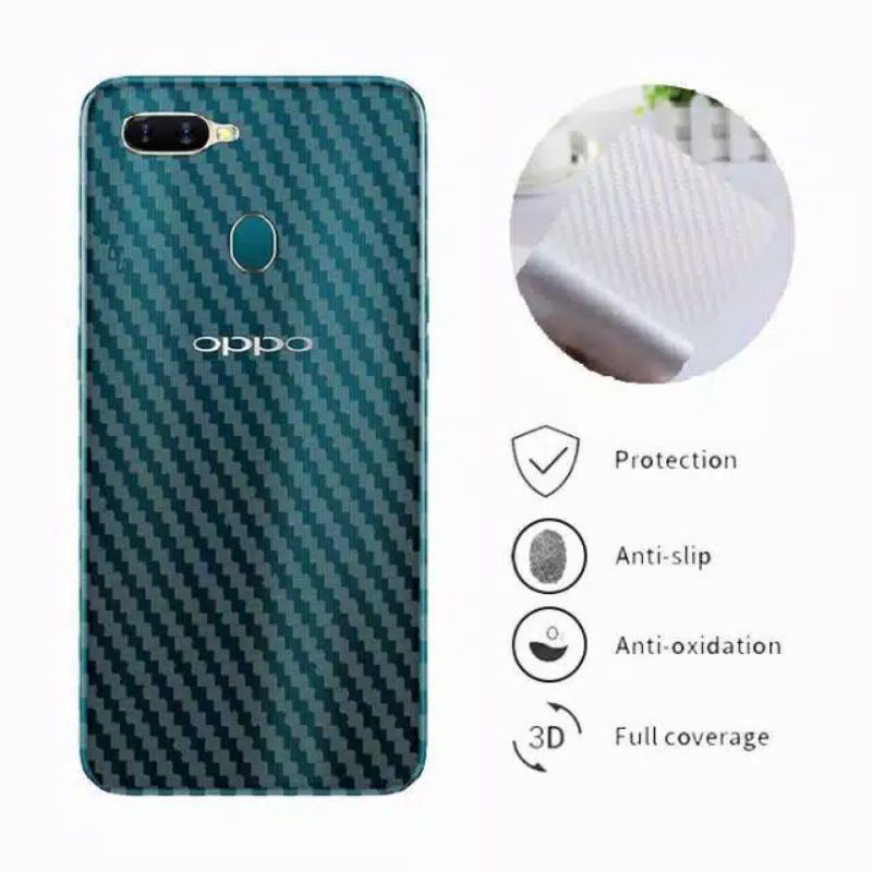 Graskin 碳纖維 OPPO A7K A7 REALME 2 PRO U1 碳纖維貼紙防刮碳皮背 | 蝦皮購物