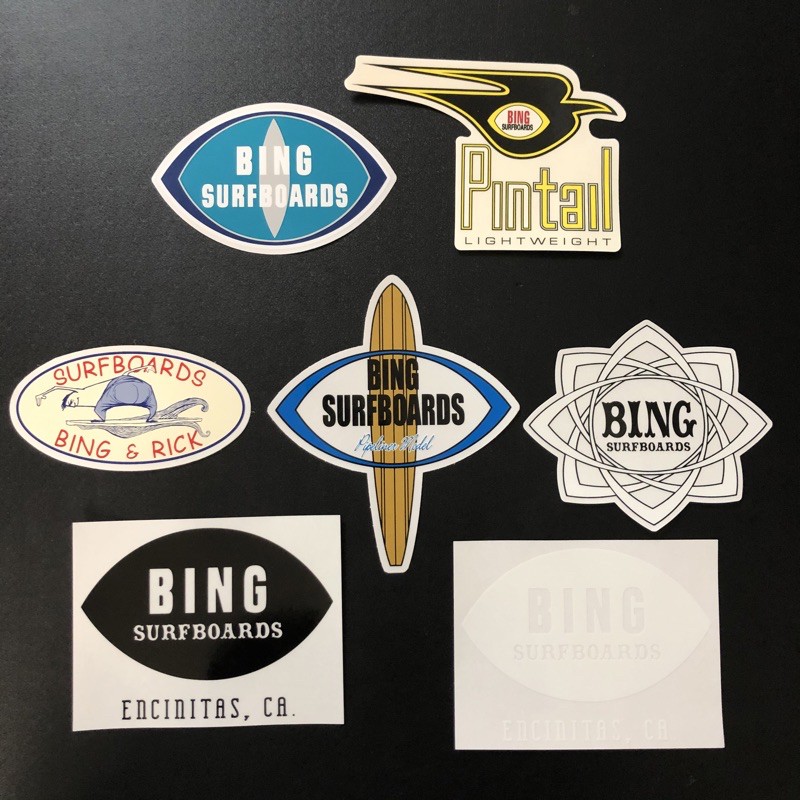 Bing surf stickers 衝浪防水貼紙 復古 | 蝦皮購物
