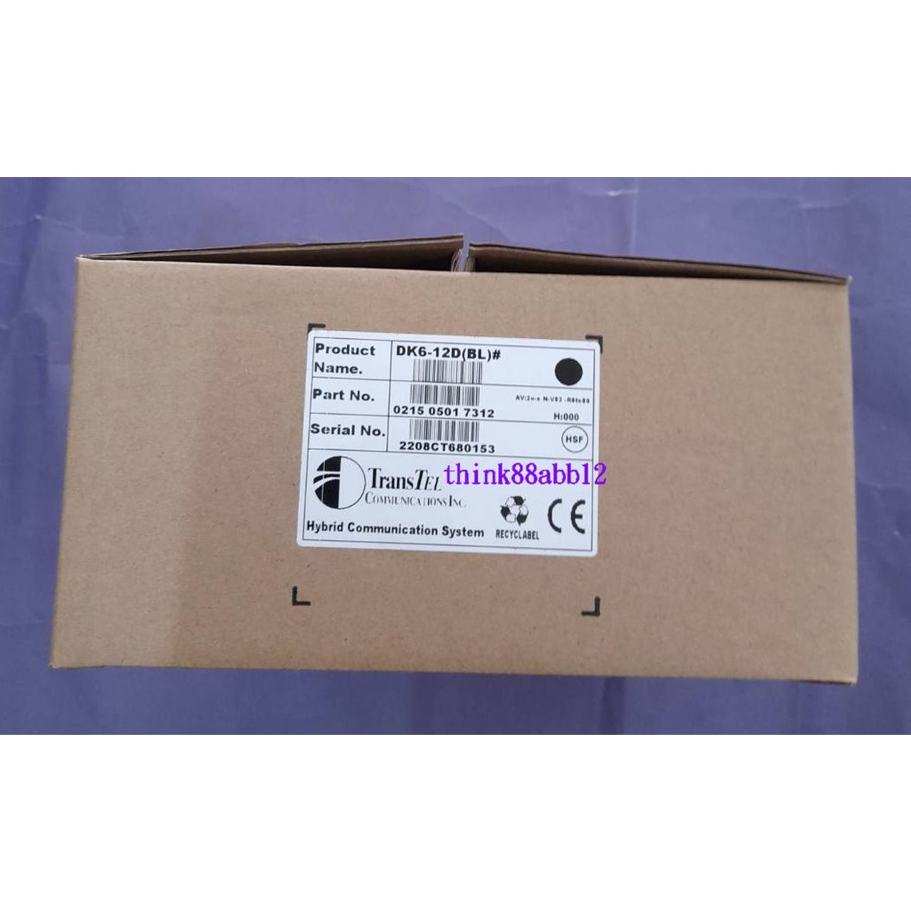含稅 全新 TransTEL DK6-12D(BL) TDS液晶顯示型數位功能話機 12 鍵(DSS+功能鍵)+LCD | 蝦皮購物