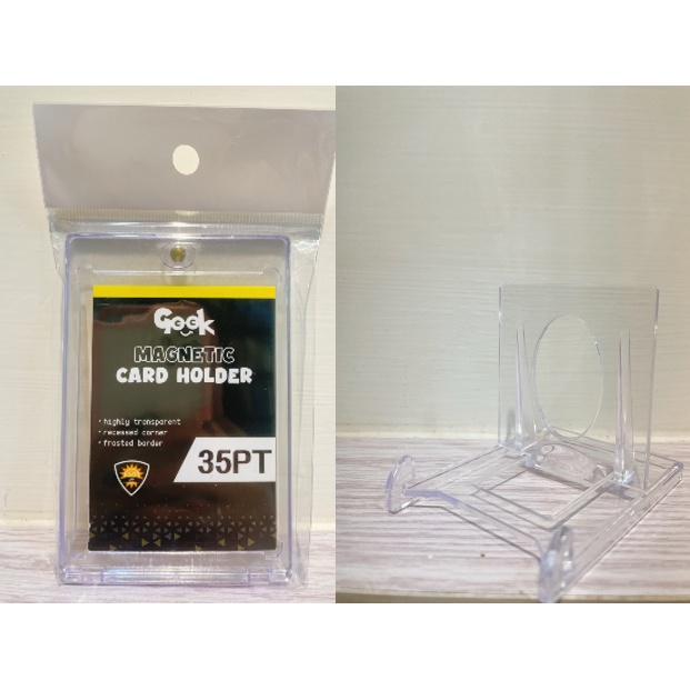 【Geek】35PT 卡磚 磁吸式卡磚 透明卡磚 卡磚架 寶可夢 PTCG 航海王 球員卡 明星卡 韓星卡 女優卡 | 蝦皮購物