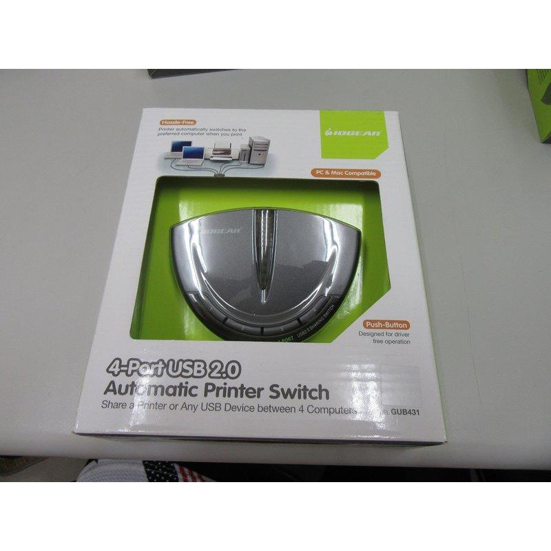 🔥🔥現貨🔥🔥IOGEAR GUB431 4埠 USB 2.0 自動印表機開關 切換器 | 蝦皮購物