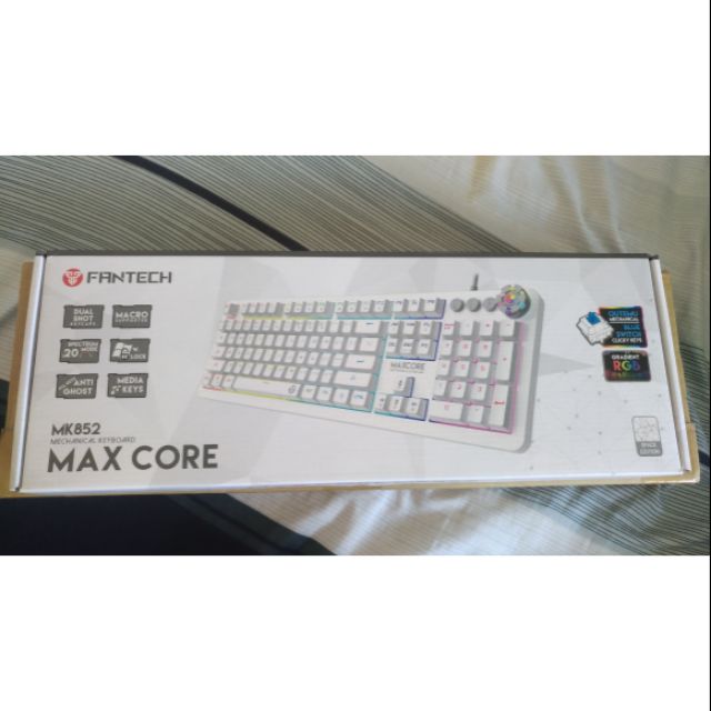 FANTECH MK852 RGB 多媒體機械式電競鍵盤(白)-青軸 | 蝦皮購物
