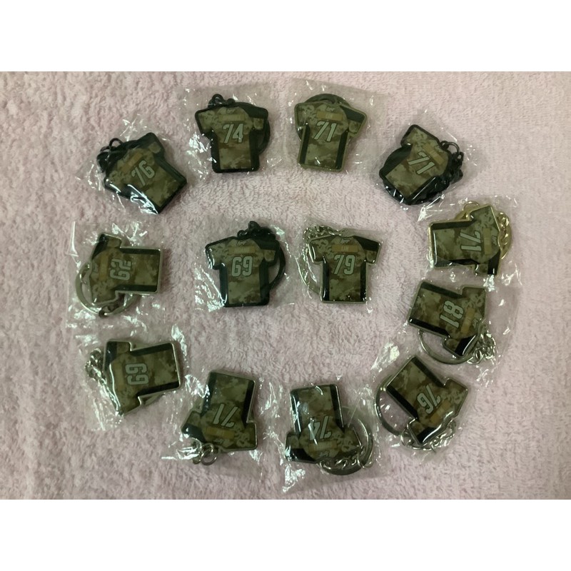 Lamigo 桃猿 2018 阿迷趴 沙漠迷彩 球衣鑰匙圈 嚴宏鈞 黃子鵬 林國裕 史博威 吳丞哲 林智平 林柏佑 | 蝦皮購物