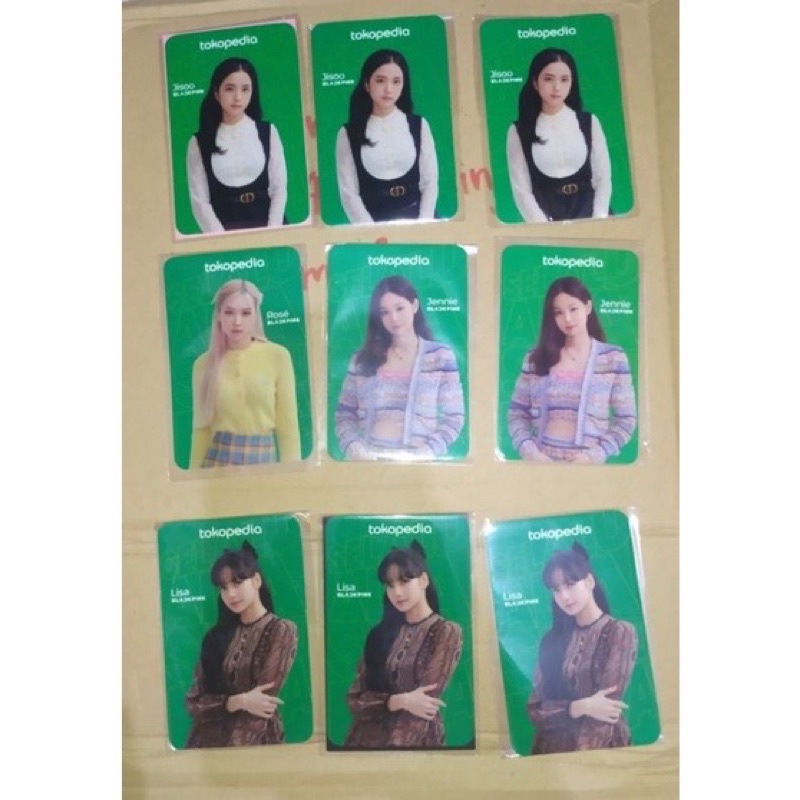 Blackpink 官方活動照片卡限量版 Jisoo Jennie Ros Lisa pc | 蝦皮購物