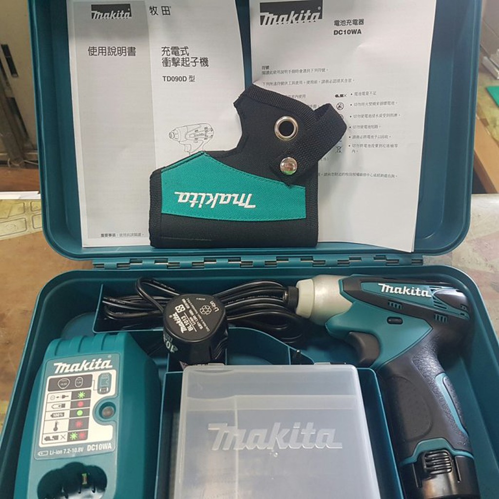 【欣瑋】 含稅 Makita 牧田 TD090DWE 10.8V 起子 起子機 衝擊起子 TD090 雙1.5AH | 蝦皮購物