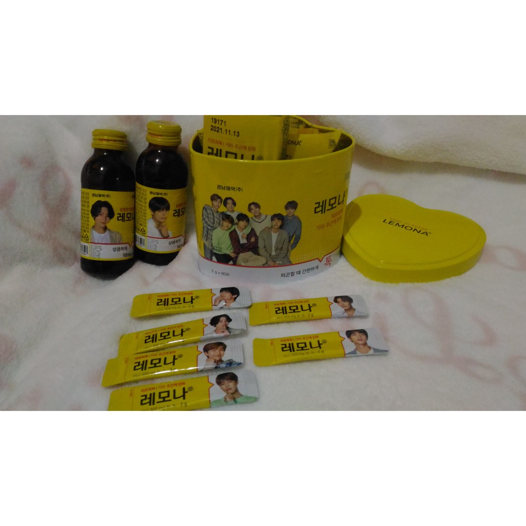 BTS X LEMONA 維他命C粉 維他命C飲 防彈少年團 SUGA jhope Jimin Jungkook V | 蝦皮購物