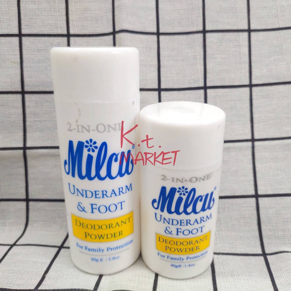 菲律賓 🇵🇭 Milcu Underarm&Foot 爽身粉 足粉 40g/80g | 蝦皮購物