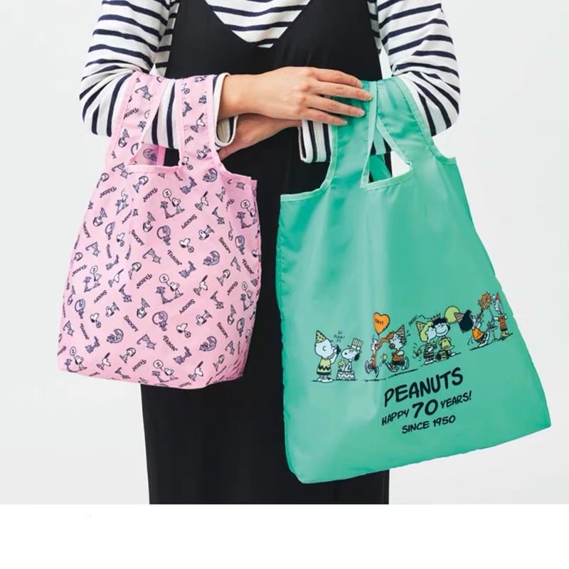 日雜附錄 史努比 SNOOPY & Faron cat 購物袋 收納袋 2件套 | 蝦皮購物