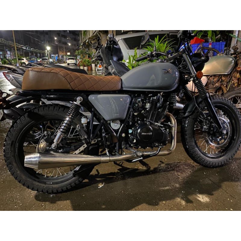 Src 雲豹223H 不鏽鋼全段 復古錐形管 靜音低沉回壓管 原廠直上角度免卡腳踏 加購消音塞 觸媒包 防燙蓋 | 蝦皮購物