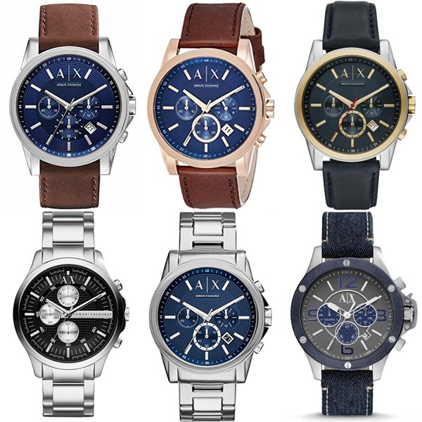 A│X Armani Exchange 質感休閒風 經典三眼計時 皮錶/鋼錶 【Watch-UN】 | 蝦皮購物