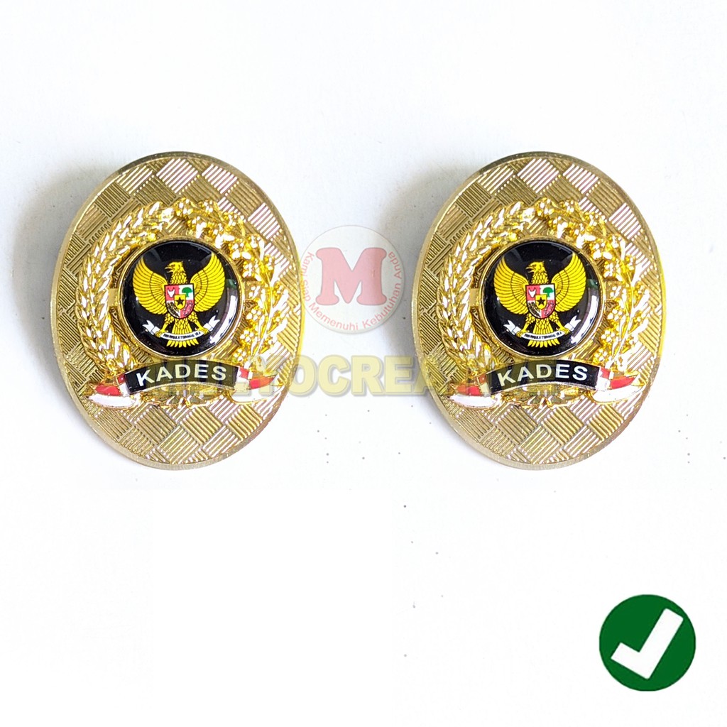 橢圓形村頭標誌 Garuda Village Head Pin Emblem 橢圓形安全別針模型 | 蝦皮購物