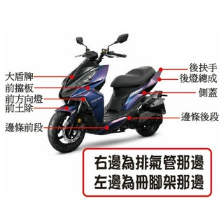 （三陽原廠）正廠 DRG DRG Keyless 全車殼 車手前蓋 遮陽板 大盾牌 H面板 前土除 邊條 側蓋 後扶手 | 蝦皮購物