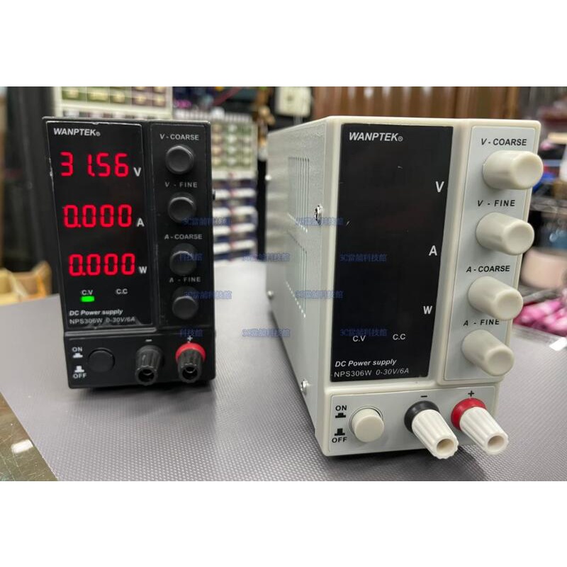 含稅 wanptek直流電源供應器 固測 NPS306W 四位顯示直流穩壓電源 0~30V/0~6A 三位顯示可調電供 | 蝦皮購物