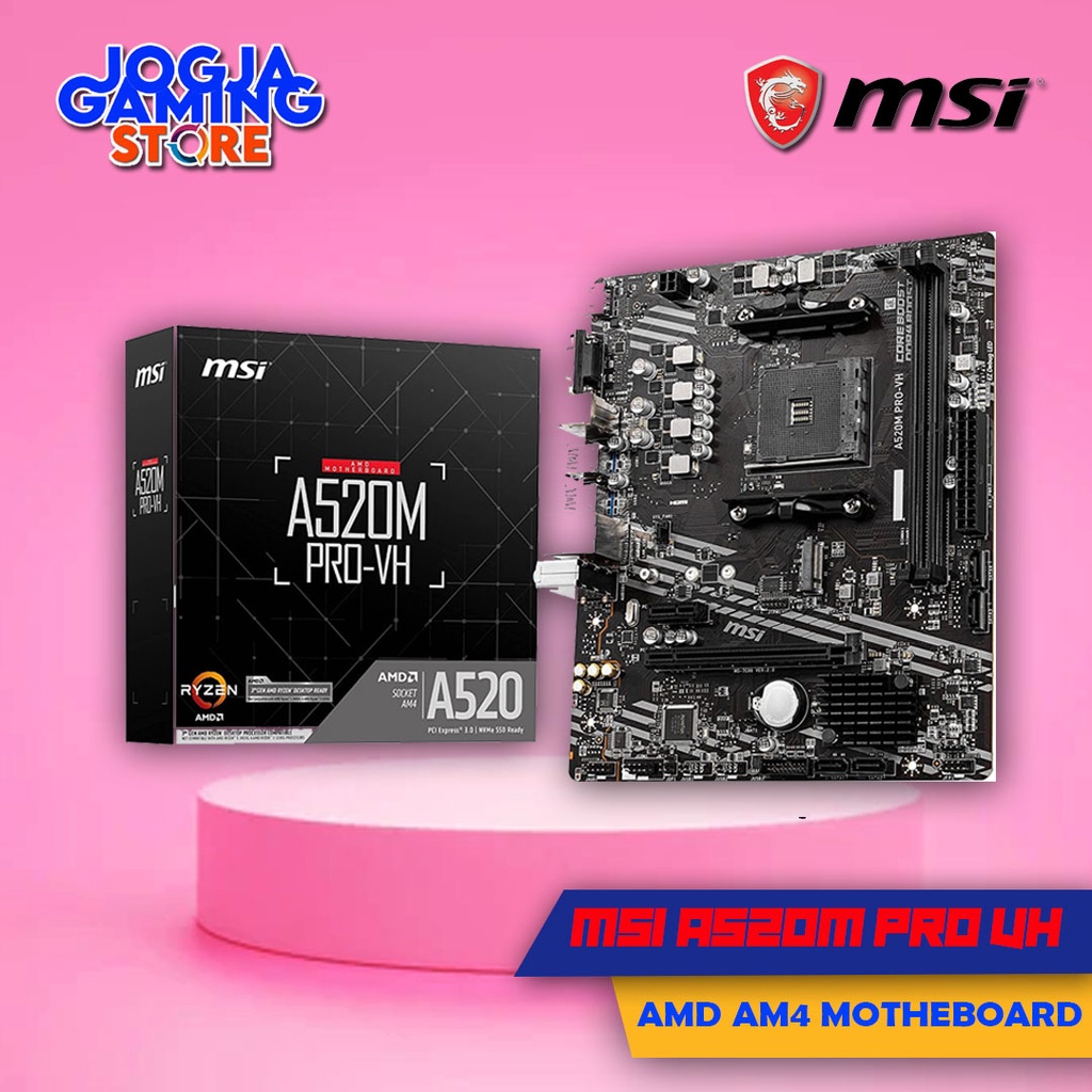 Msi A520M PRO-VH 主板 AMD AM4 | 蝦皮購物