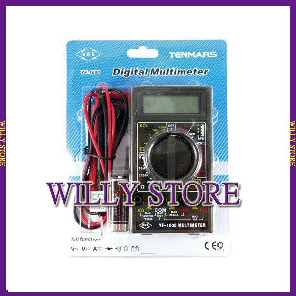 【WILLY STORE】TENMARS YF-1000 經濟型 數位式電錶 三用電表 | 蝦皮購物