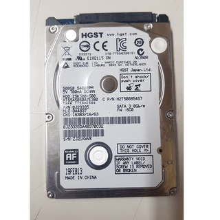 HGST Z5K500-500 2.5吋 500GB HDD 7mm 筆記型電腦專用 硬碟 2手良品 | 蝦皮購物