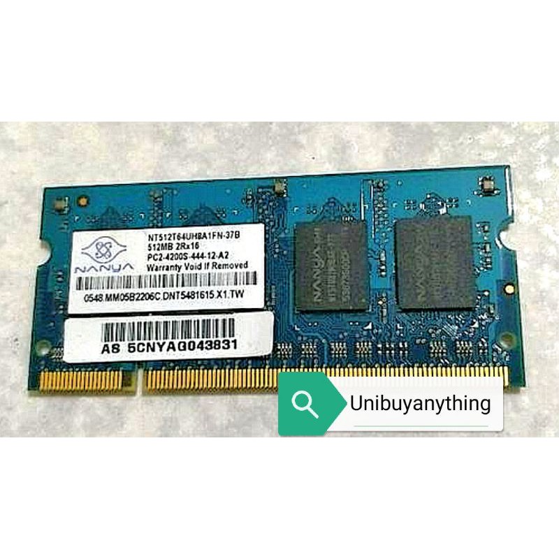 南亞 NANYA 記憶體 NT512T64UH8A1FN-37B 512MB | 蝦皮購物