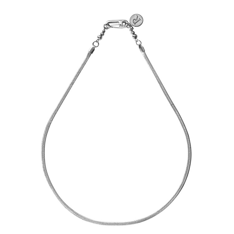 (Wings Select) Recovery 3MM扁蛇項鍊 (亮銀色) 項鍊 穿搭 鋼鍊 鋼製 設計款 穿搭 搭配 | 蝦皮購物