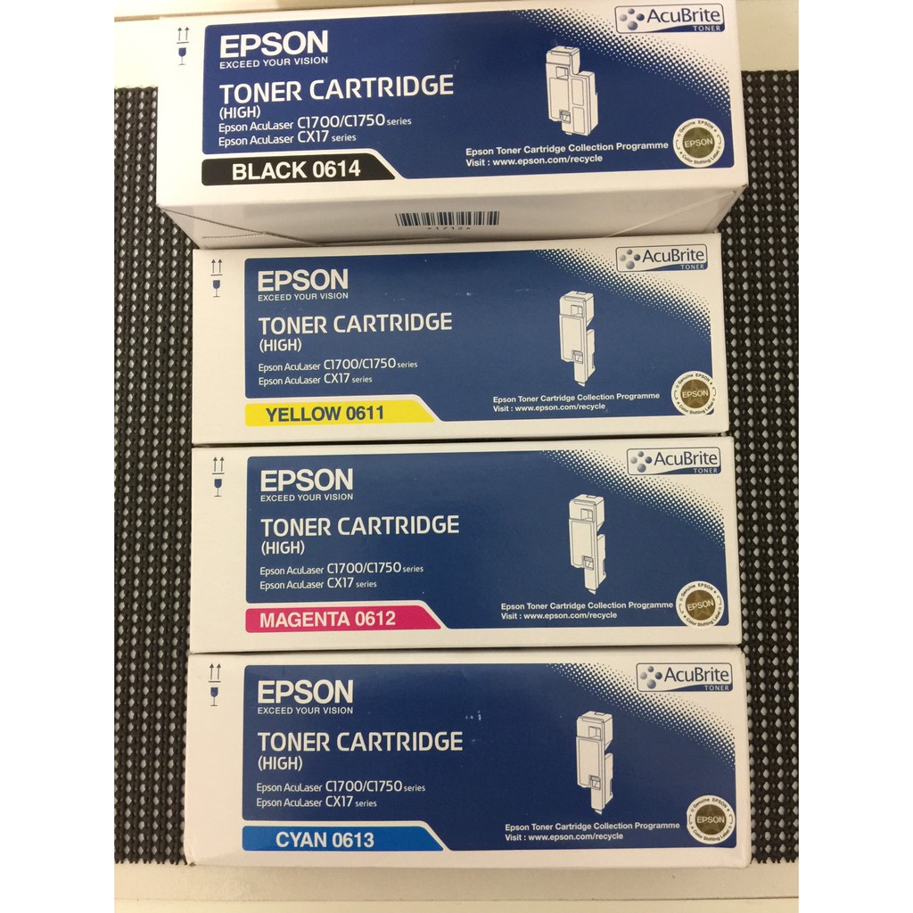 [超級碳粉]含稅 原廠 EPSON S050614 0614 0613 0612 0611 C1700 副廠 CX17 | 蝦皮購物