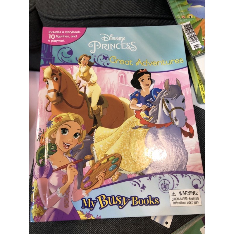 disney princess my busy book 經典童話公主系列公仔遊戲書 | 蝦皮購物