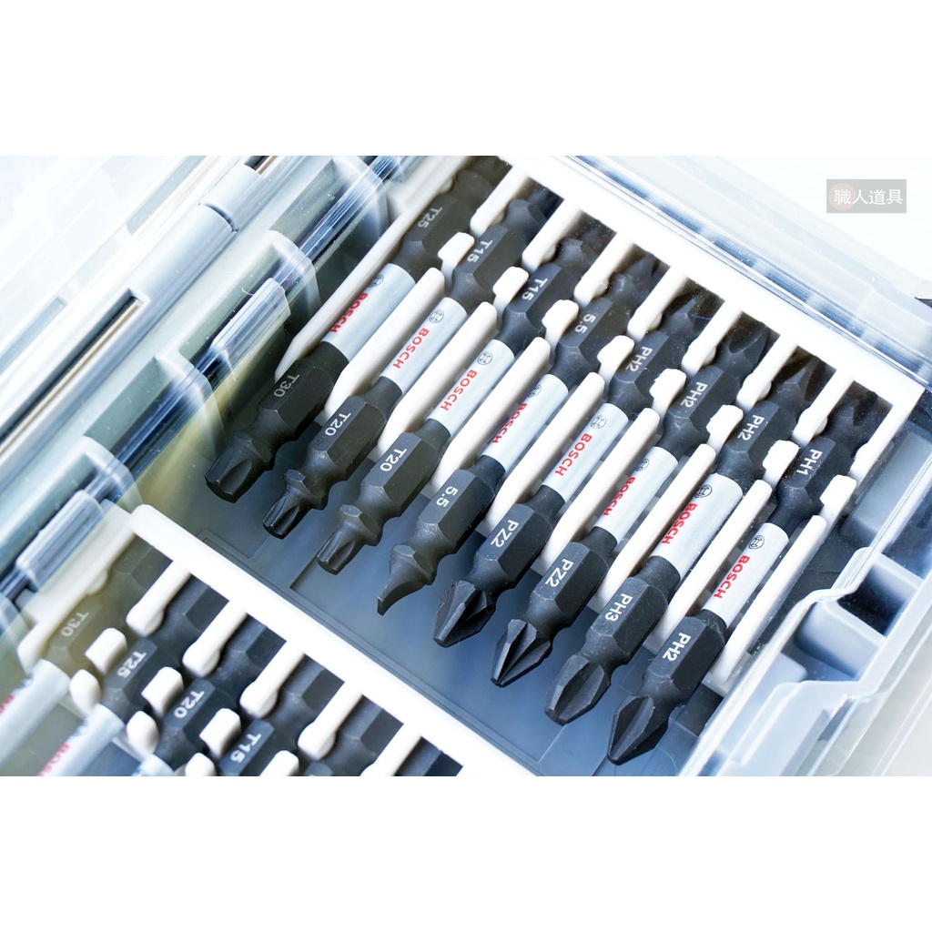 BOSCH 博世 31件高扭力起子頭 收納盒 2608522366 起子頭 接桿 星型 螺絲 十字起子 配件組 | 蝦皮購物