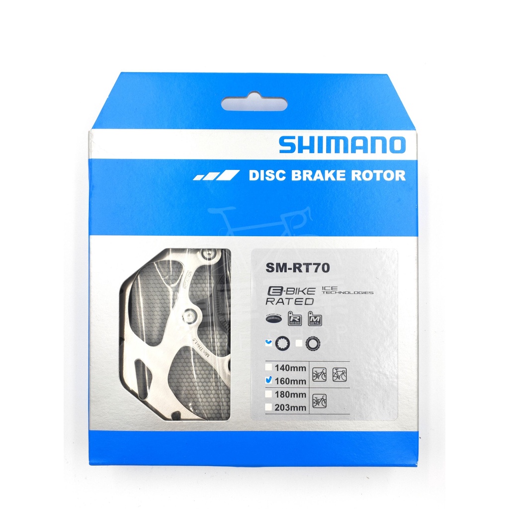 【單車元素】SHIMANO SM-RT70 中央式碟盤 160 中鎖式 | 蝦皮購物