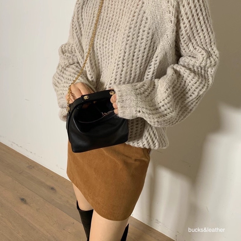 Sunset day |Bucks&leather 韓國代購氣質鏈條手提包 | 蝦皮購物