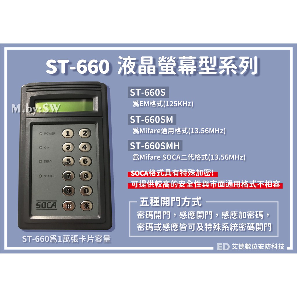 SOCA ST-660 單機 門禁 讀卡機 刷卡機 設定器 | 蝦皮購物