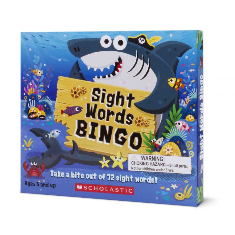 Shark Sight Words Bingo 英文桌遊【歌德書店】 | 蝦皮購物