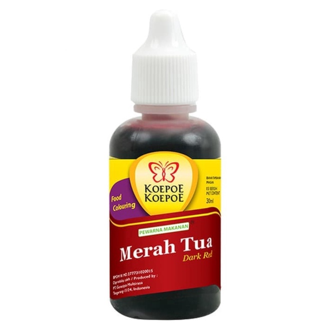 KOEPOE KOEPOE PASTA MERAH TUA 食用色素~深紅色FOOD COLORING DARK RED | 蝦皮購物