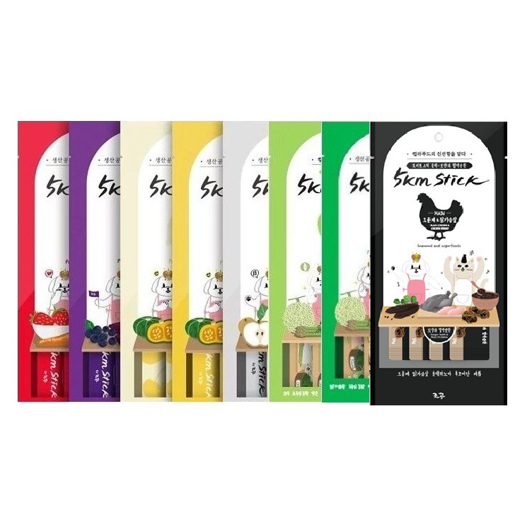 ⧔趴趴狗寵物精品⧕ 朝貢 5km stick 營養蔬果肉泥 韓國寵物零食 | 蝦皮購物