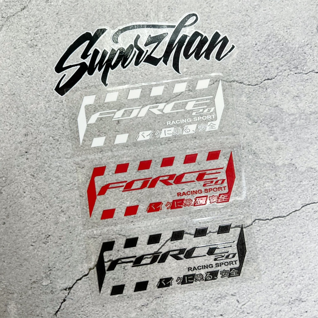 【東亞銘板。24h出貨】Force2.0 防水貼紙－鋁牌/車貼/騎帥不騎快/攝影中/Force/三寶語錄/出入平安 | 蝦皮購物