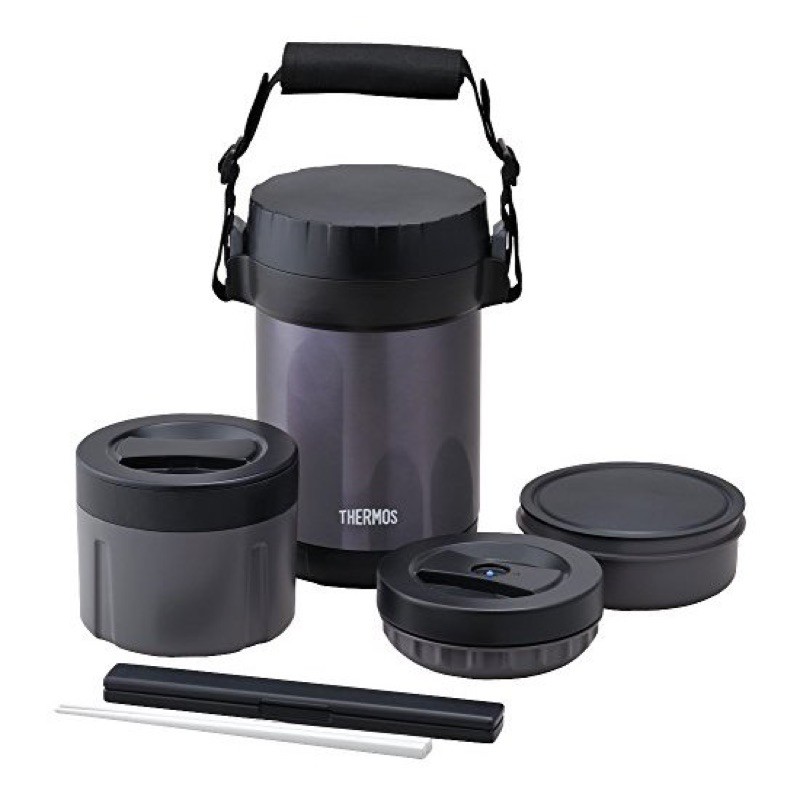 THERMOS 膳魔師 JBG-1801-MDB 不鏽鋼保溫便當盒 多層保溫盒 保溫飯盒 1300ML | 蝦皮購物