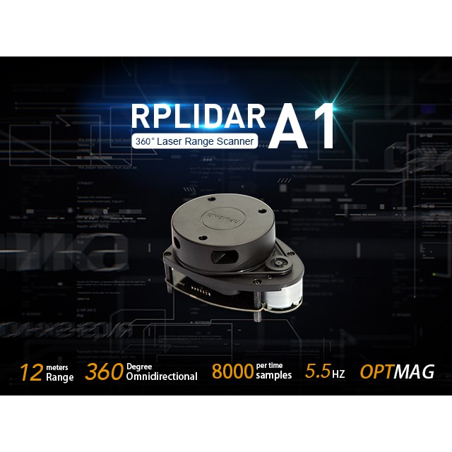 RPLiDAR A1M8-R6 360 Degree Laser Scanner Kit-12M Range光學雷達開發 | 蝦皮購物