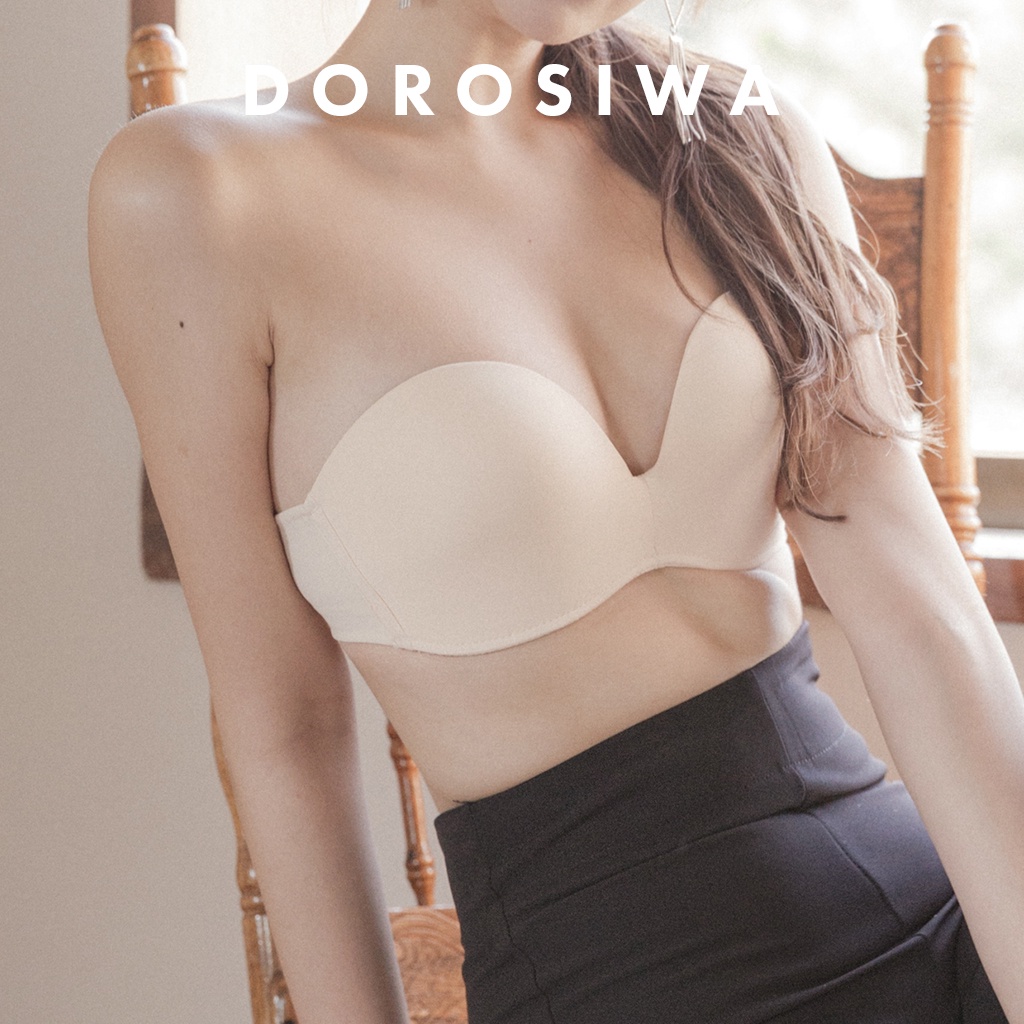 DOROSIWA 零滑脫平口內衣 舒適 零負擔 露肩 內搭神器 不怕脫落 隱形 抹胸 女性內衣 (4色) | 蝦皮購物