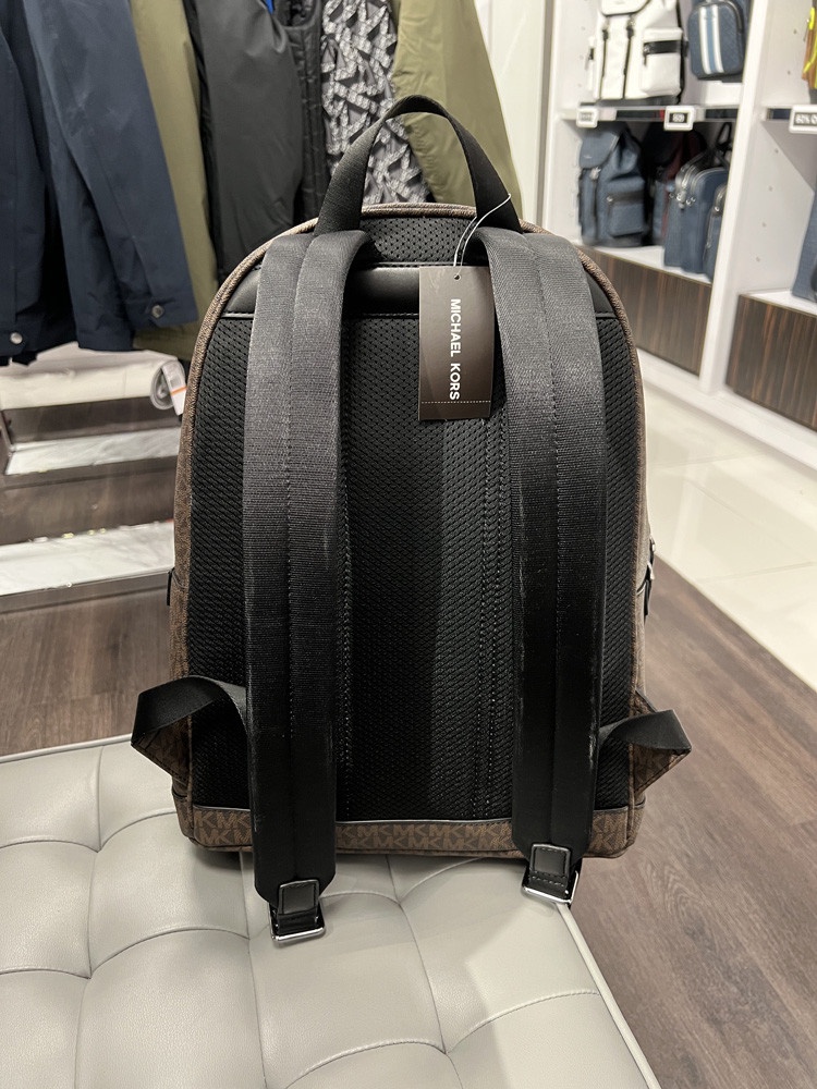 【預購】美國代購 🇺🇸 Michael Kors MK 男款 老花 印花 Logo 雙肩包 筆電 電腦 後背包 | 蝦皮購物