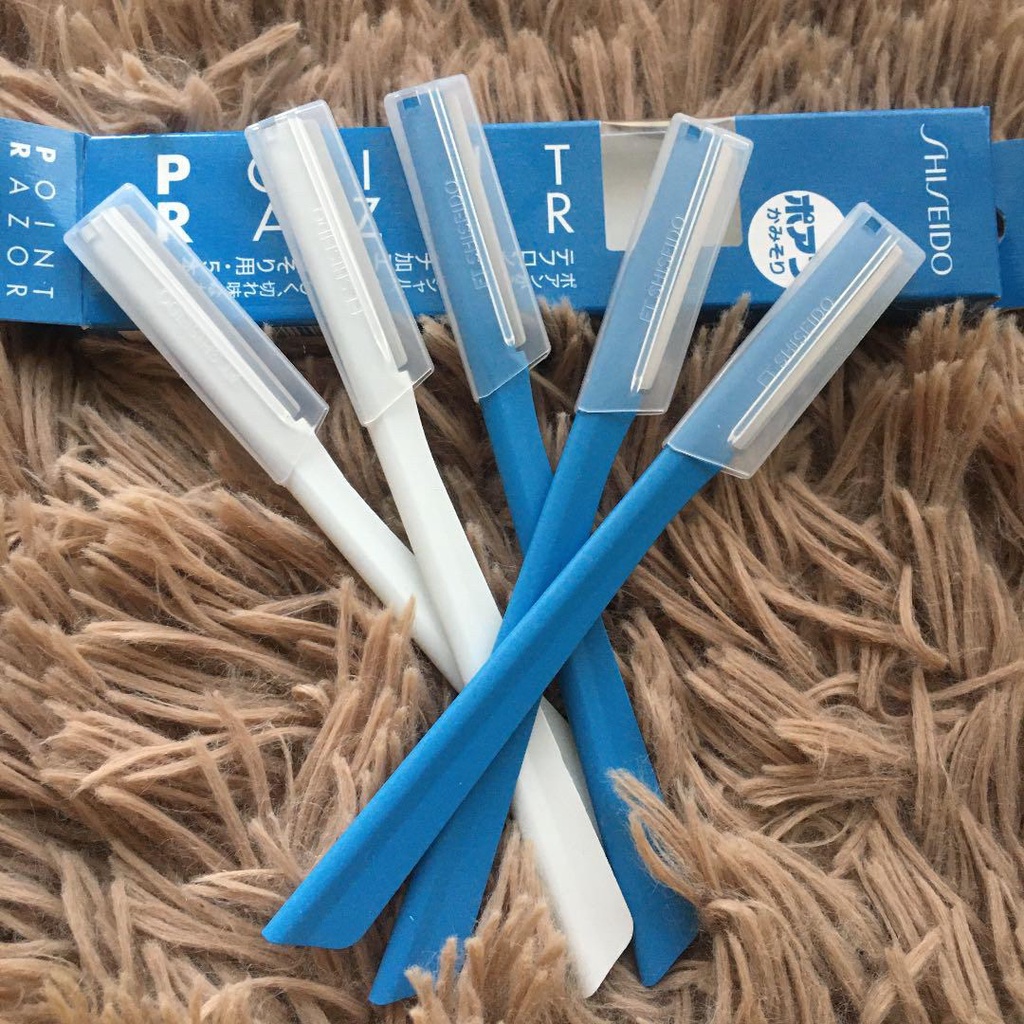 [現貨秒出] [現貨 日本直送]SHISEIDO資生堂 POINT RAZOR 修眉刀 眉刀 顏眉兩用修眉刀 5入/盒 | 蝦皮購物