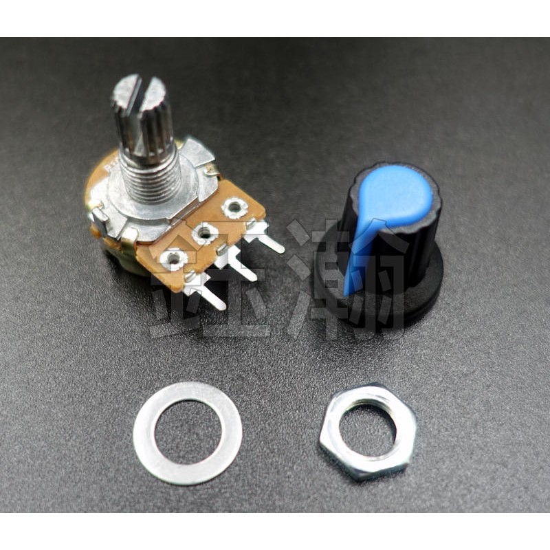 【鈺瀚網舖】單聯 B5K B10K B1M B100K 單聯 可變電阻/可調電阻/電位器 Arduino 單晶片 | 蝦皮購物