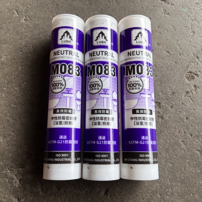樹牌 LUSH 防霉矽利康 M083 083 300ml 25支 樹牌矽利康 中性矽利康 防霉中性矽利康 100%矽利康 | 蝦皮購物