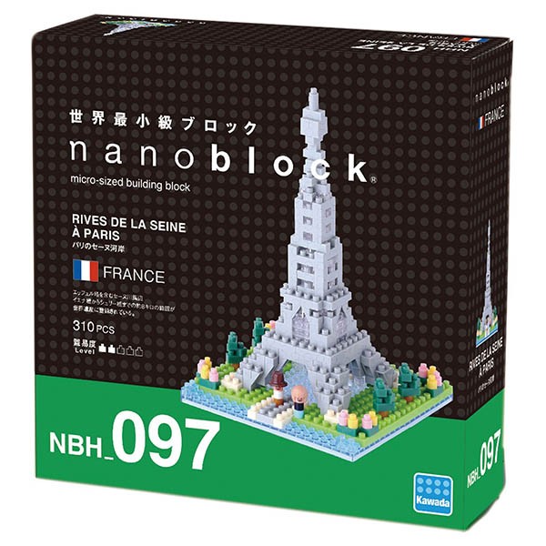 【丹特屋】KAWADA 河田 微積木 【巴黎塞納河沿岸】世界旅遊景點系列 nanoblock NBH-097 | 蝦皮購物