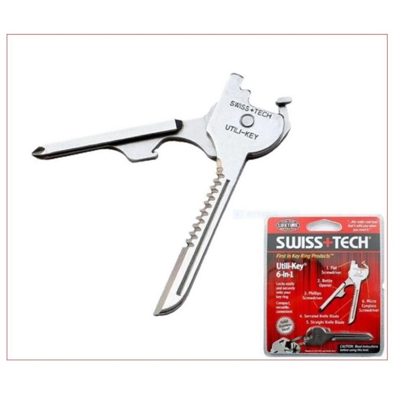 SWISS+TECH 六合一多功能鑰匙圈 Utili-Key 6-in-1 | 蝦皮購物