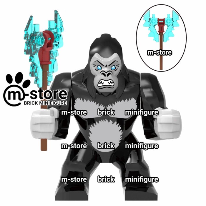 Lego KINGKONG KING KONG BIG FIGURE MAXIFIGURE WITH Latest AX | 蝦皮購物