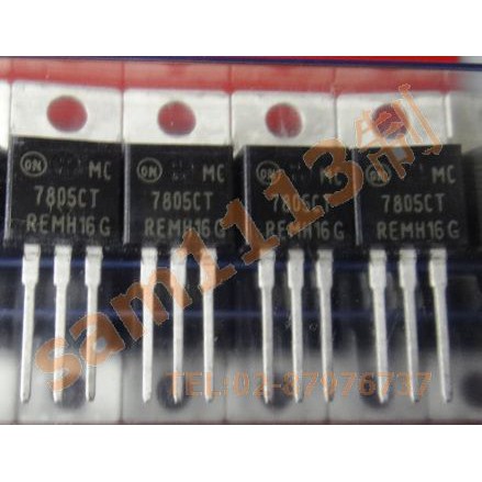 113線性 MC7805 CT TO-220 ON 1A 5V 穩壓 L7805 KA 7805 >>10個 | 蝦皮購物