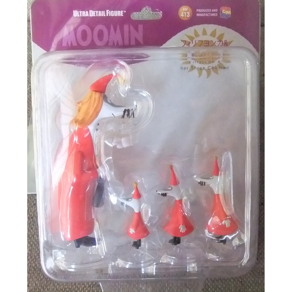 日版 MEDICOM UDF MOOMIN 嚕嚕米 系列 Fillyjonk & 3 Children Set | 蝦皮購物