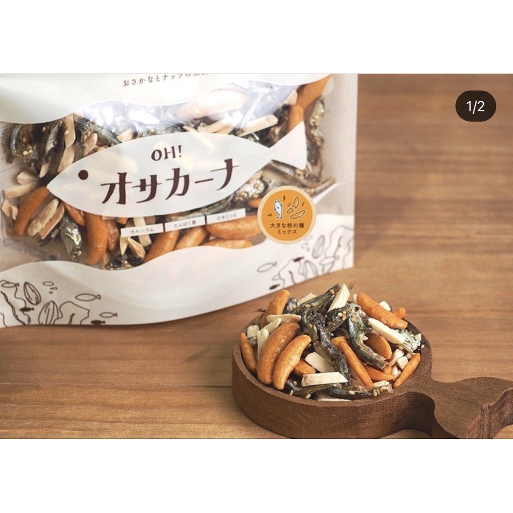 日本食品 現貨秒發 Oh!SAKANA Oh!オサカーナ 小魚乾杏仁條 九州小魚乾 | 蝦皮購物