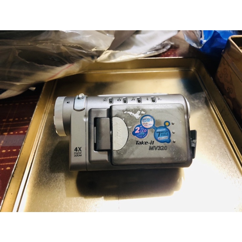 二手物品 狀況不明 喜歡可談 絕版老物 古董骨董 Microtek MV320 數位相機 小DV 攝影機 手持式 | 蝦皮購物