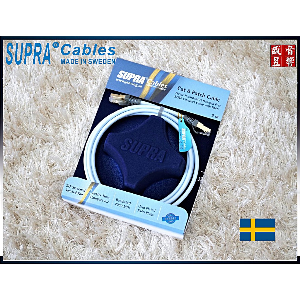 瑞典製 Supra Cable Cat 8 Ethernet Cable 乙太網路專用線 | 蝦皮購物