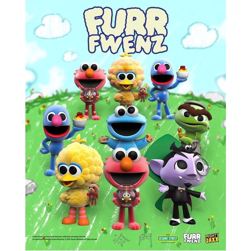 『Vic toy』現貨 Mighty Jaxx Furr Fwenz 芝麻街植絨 盒玩 公仔 確認款 公仔內卡全新未使用 | 蝦皮購物