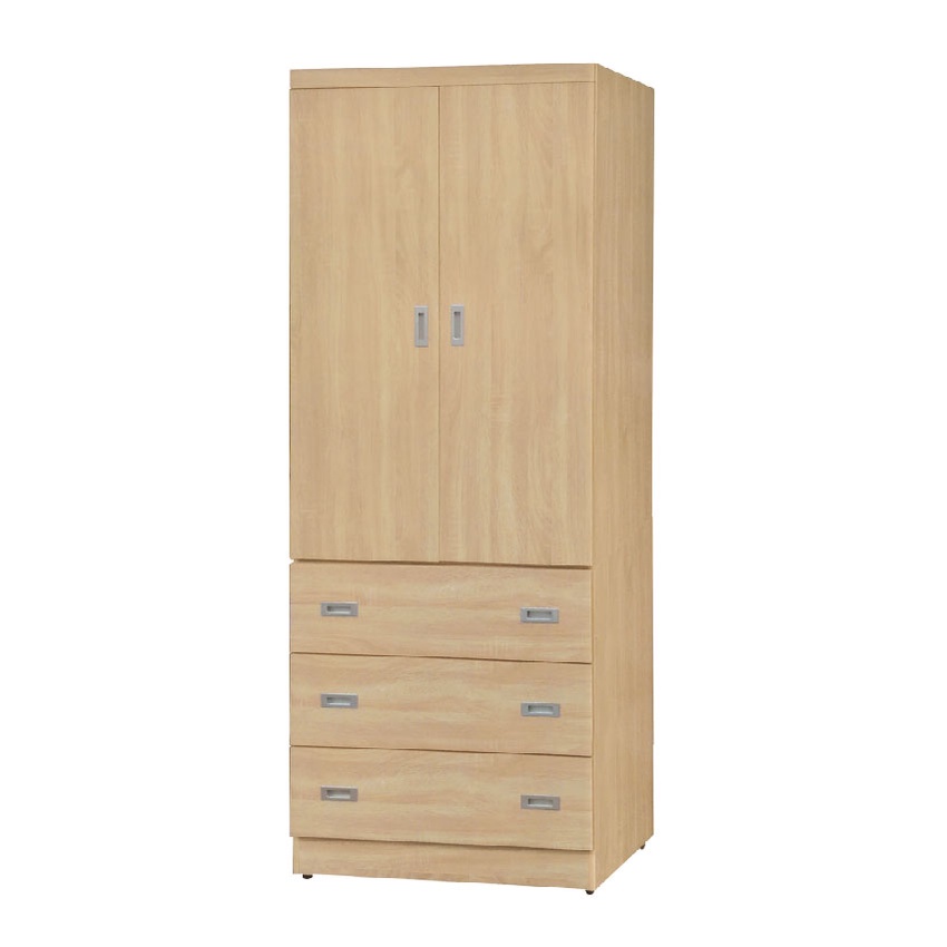 【80cm衣櫃-D194-349237】木心板 推門滑門開門 衣服收納 免組裝 【金滿屋】 | 蝦皮購物