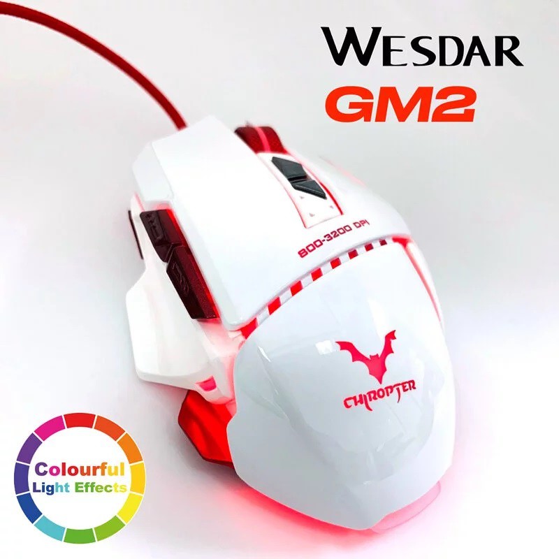 買一送一! 高檔電競滑鼠!Wesdar 偉仕達 GM2 8鍵式電競遊戲滑鼠(加贈5000毫安電源)-保固一年 | 蝦皮購物